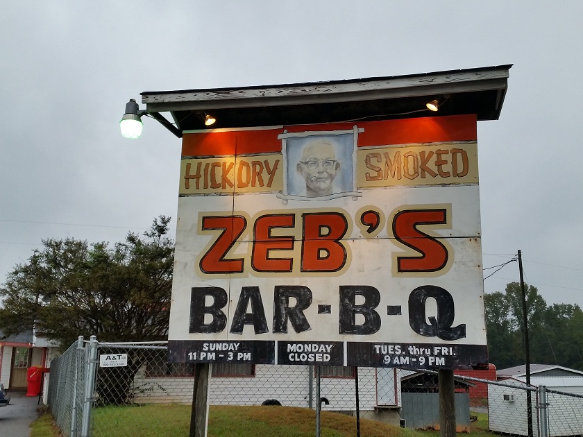 Zeb’s Bar-B-Q, Danielsville GA (take two) – Marie, Let's Eat!